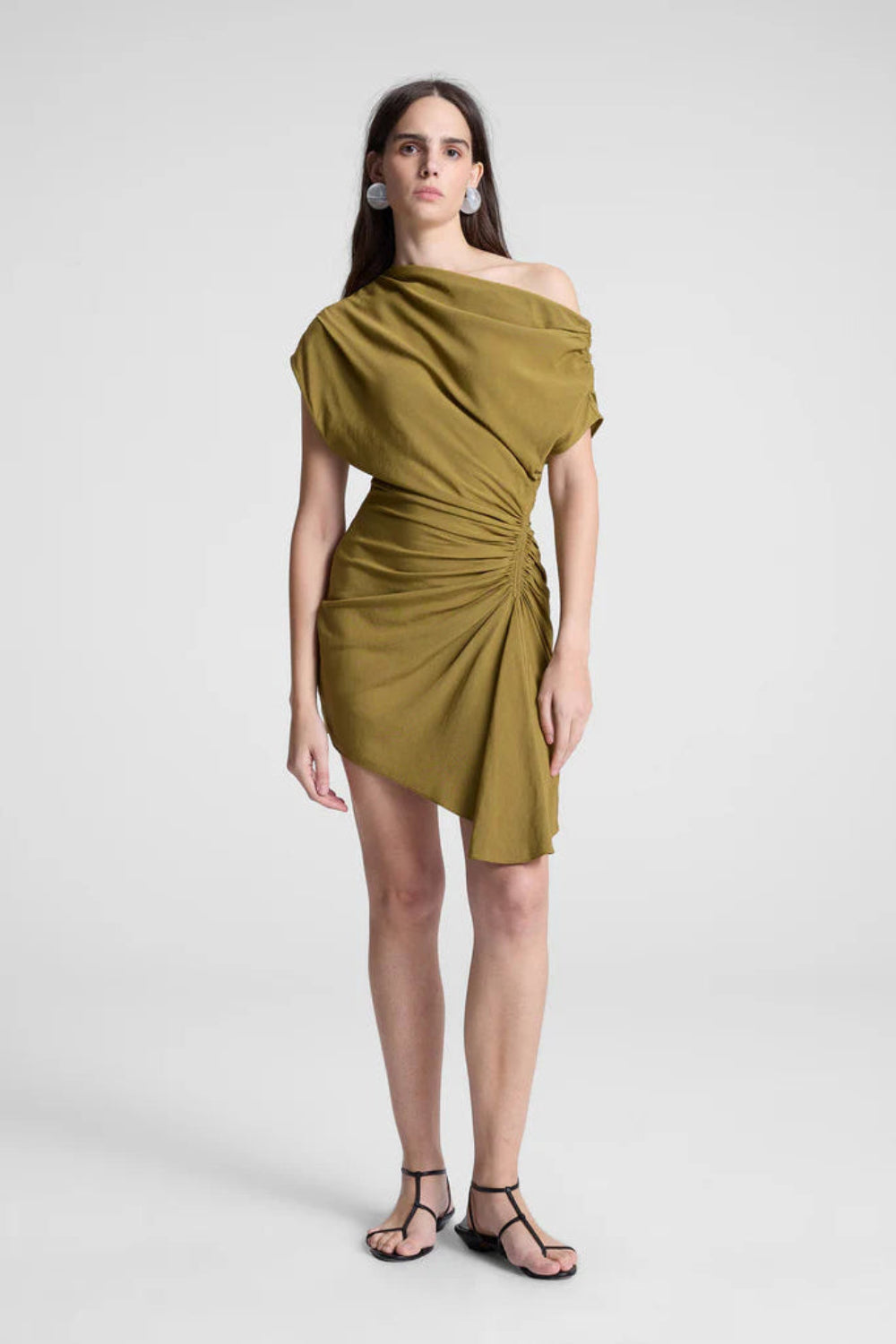 Poppy Linen Mini Dress Hazel – CURIO at Faena Bazaar